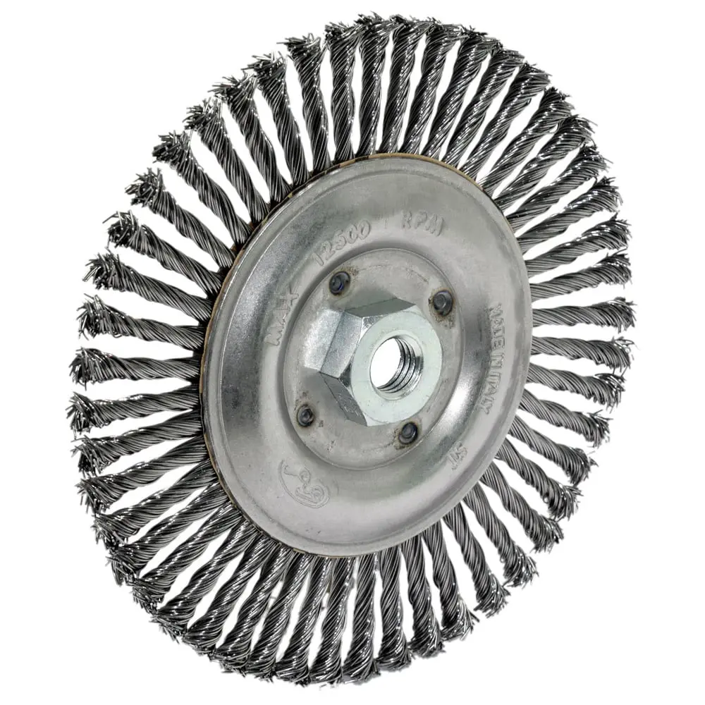 SIT 150mm x M14 Steel Twist Knot Wheel Brush UZ150 | Garrison Dales